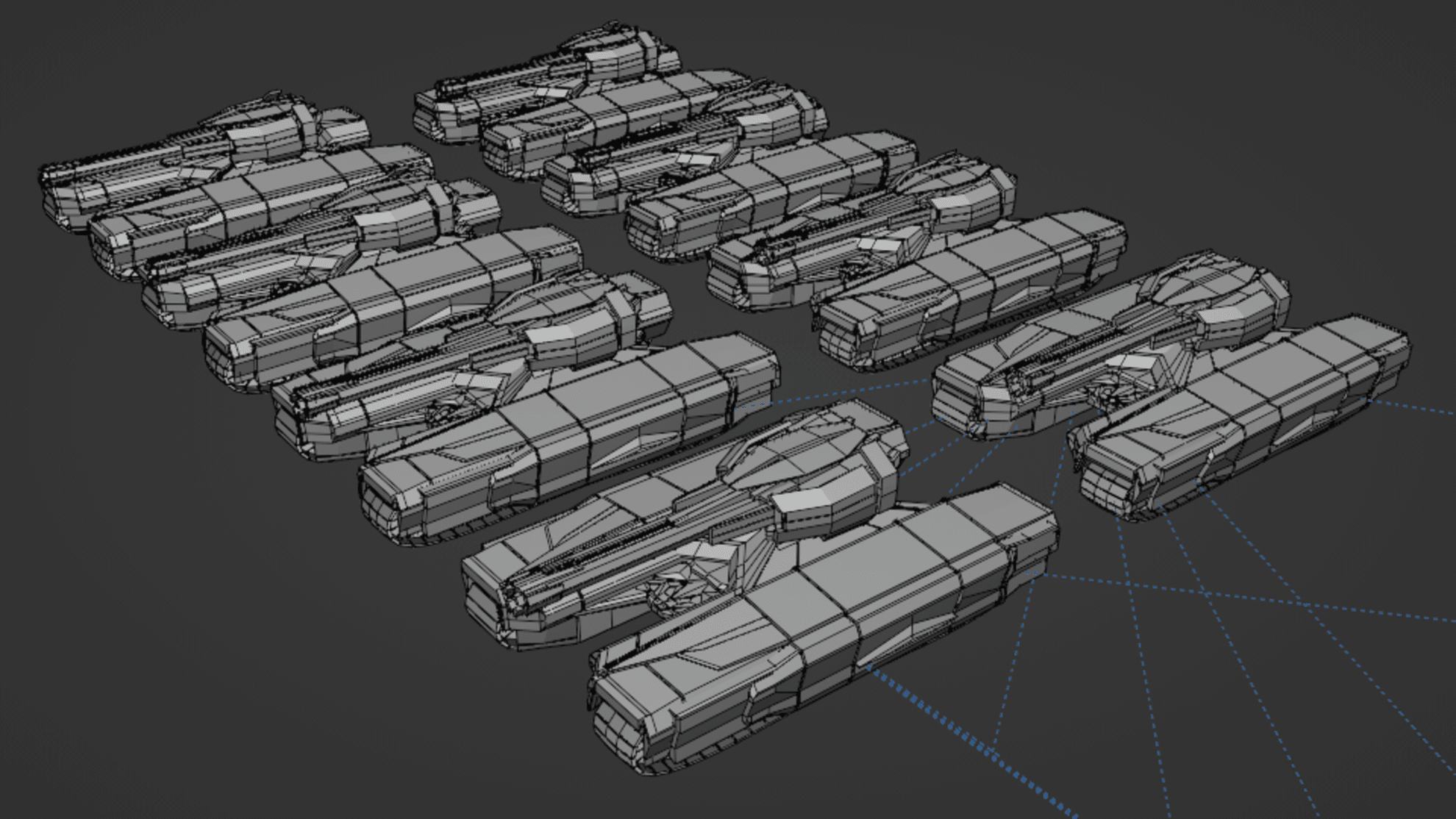 Low Poly Sci-Fi Tanks Pack by aaronnghm9999 | 3DOcean